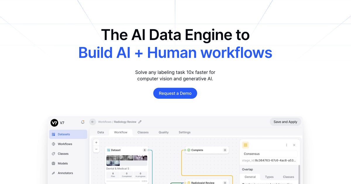 V7 - Build Trustworthy AI at Scale | Automate Labeling